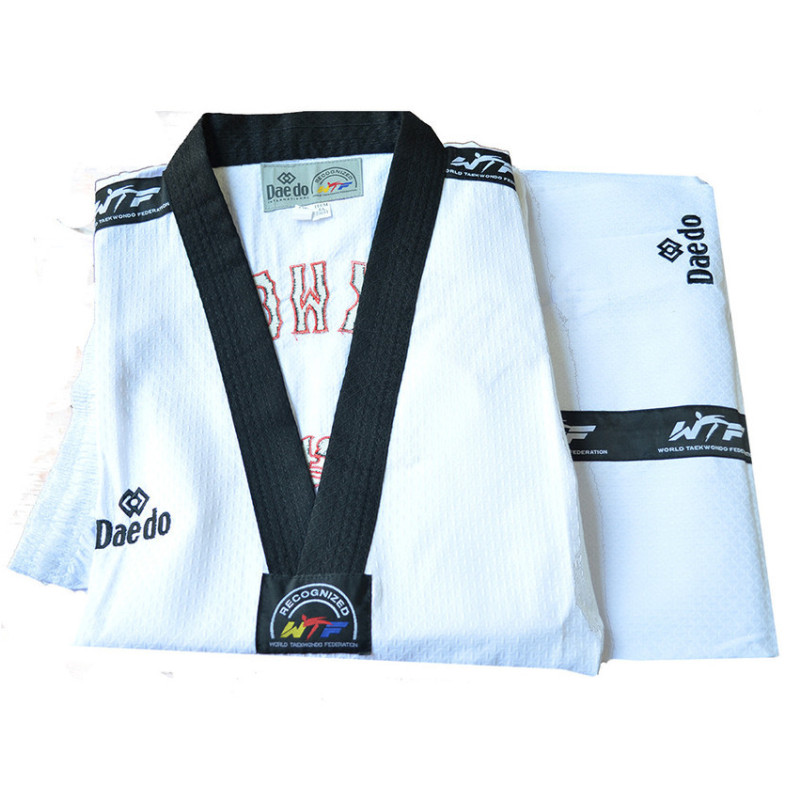 Dobok Daedo Gola Preta Master Fighter WTF | Clube da Luta Shop